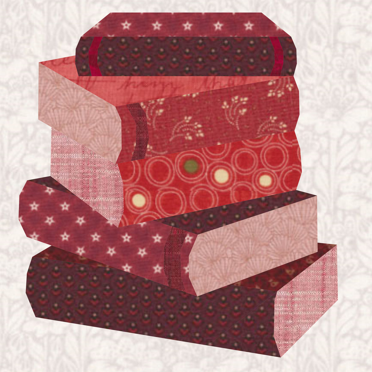 Book Club, Foundation Paper Piecing Pattern (FPP Pattern), Quilt Block ...