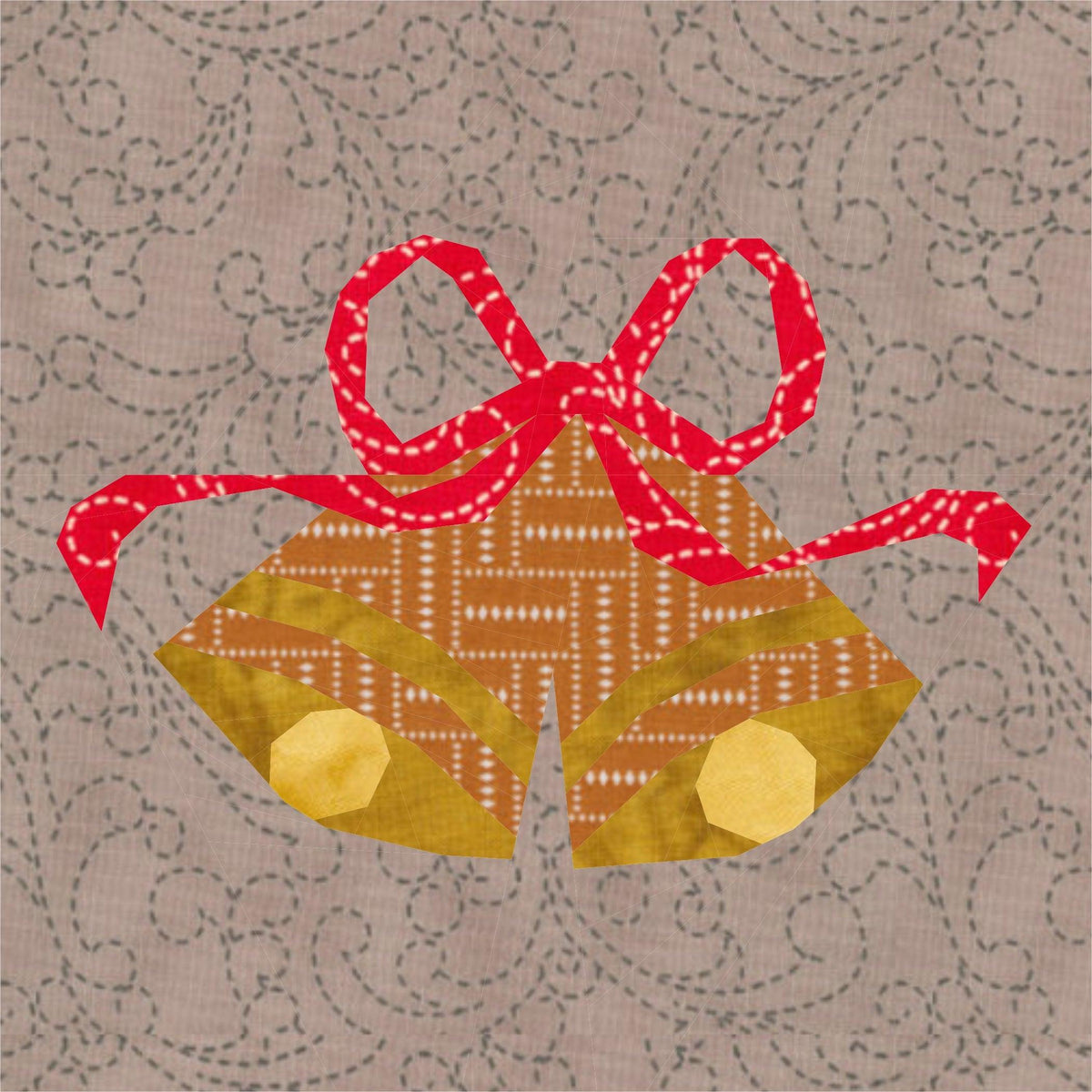 Carol of the Bells, Christmas Bells, Foundation Paper Piecing Pattern ...