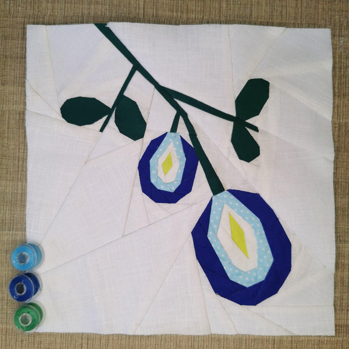 Butterfly Pea, Flower Foundation Paper Piecing Pattern (FPP Pattern ...