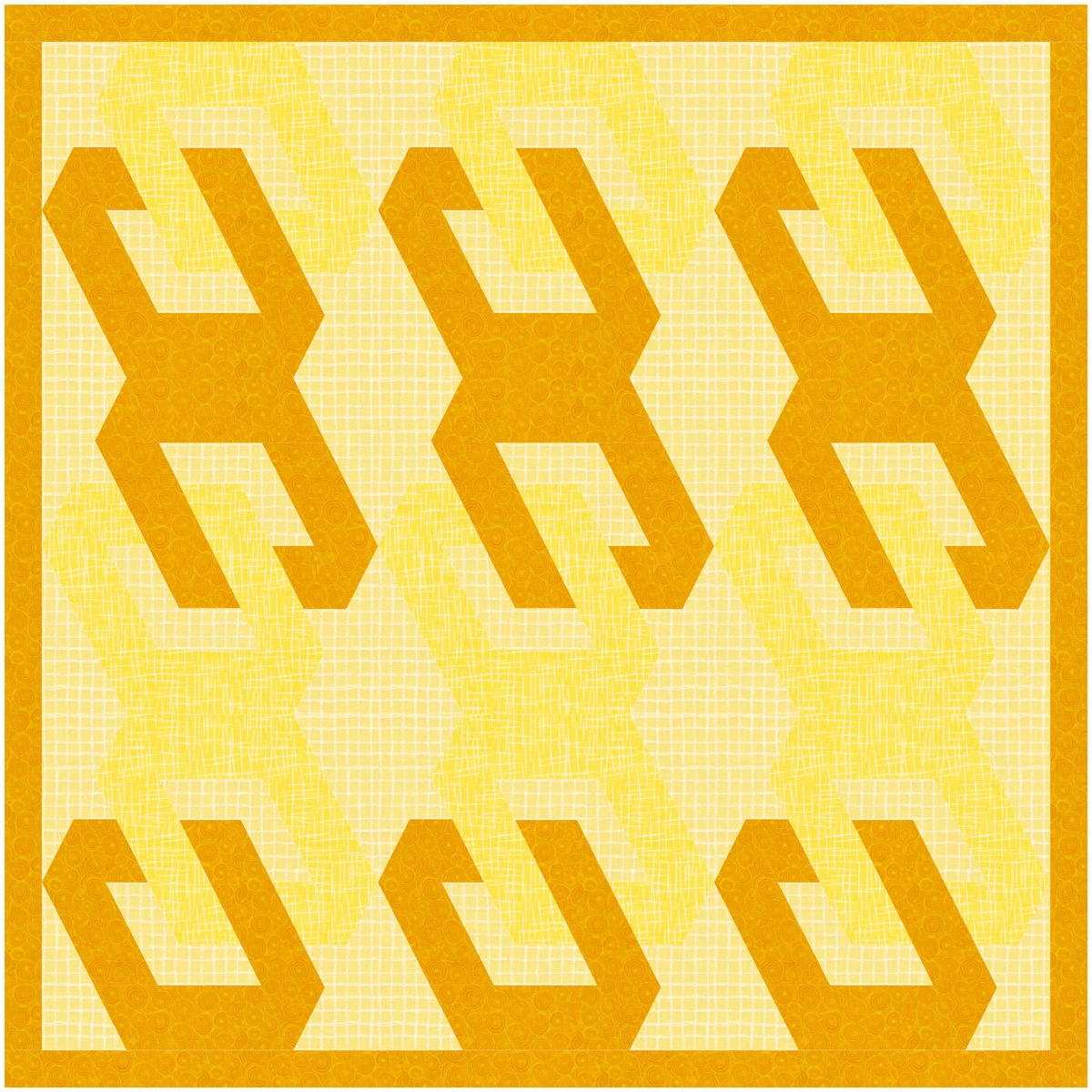 Chainlink, Foundation Paper Piecing Pattern (FPP Pattern), 4 sizes ...