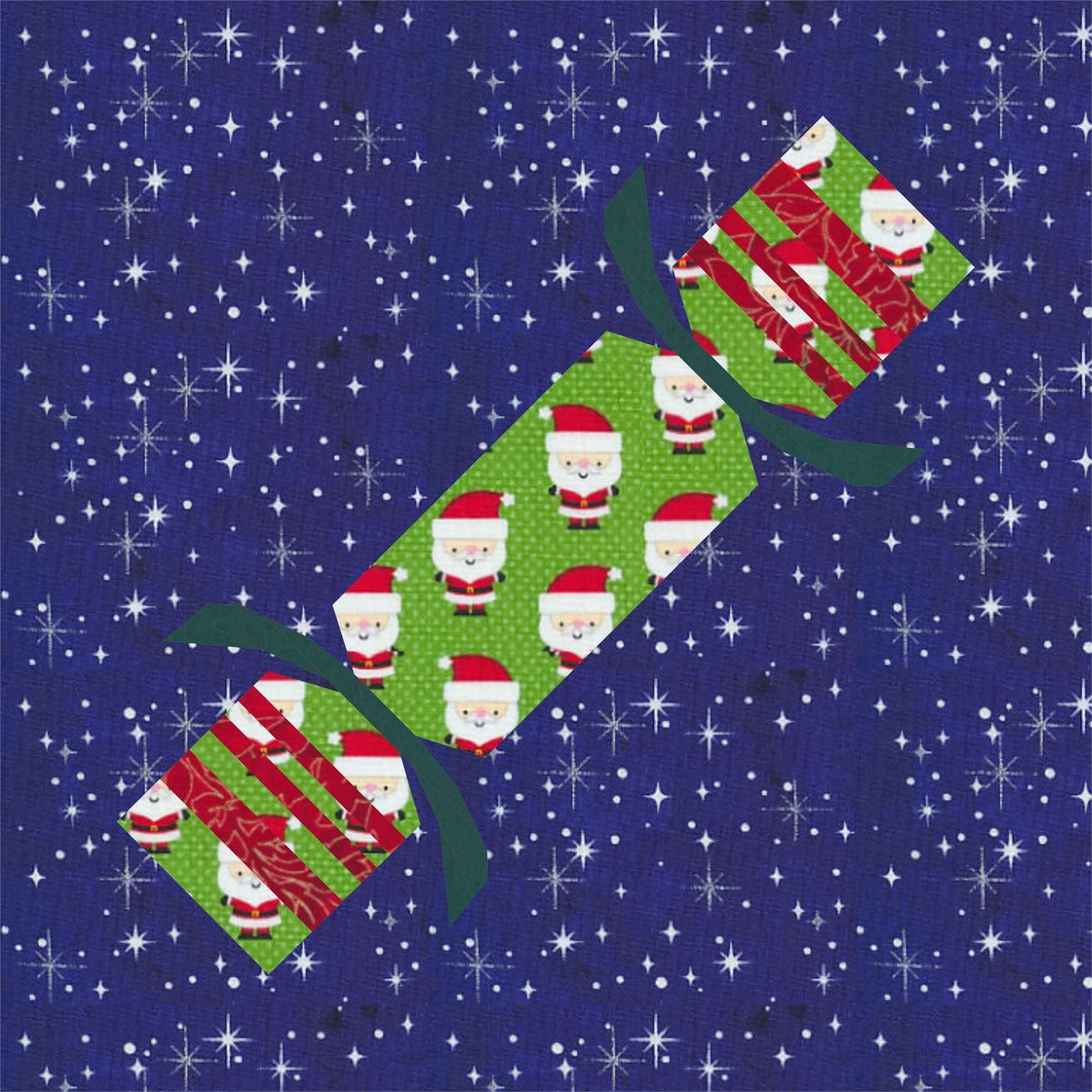 Christmas Cracker Foundation Paper Piecing Pattern (FPP Pattern), Quilt ...