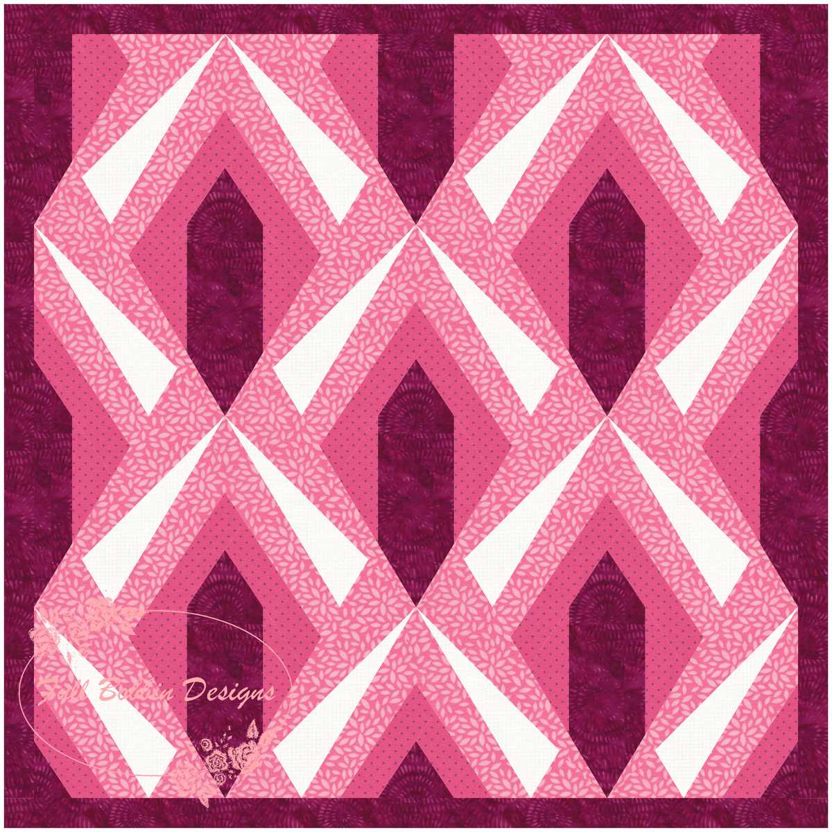 Deco Flower, Foundation Paper Piecing, FPP Pattern, 3 sizes Instant ...