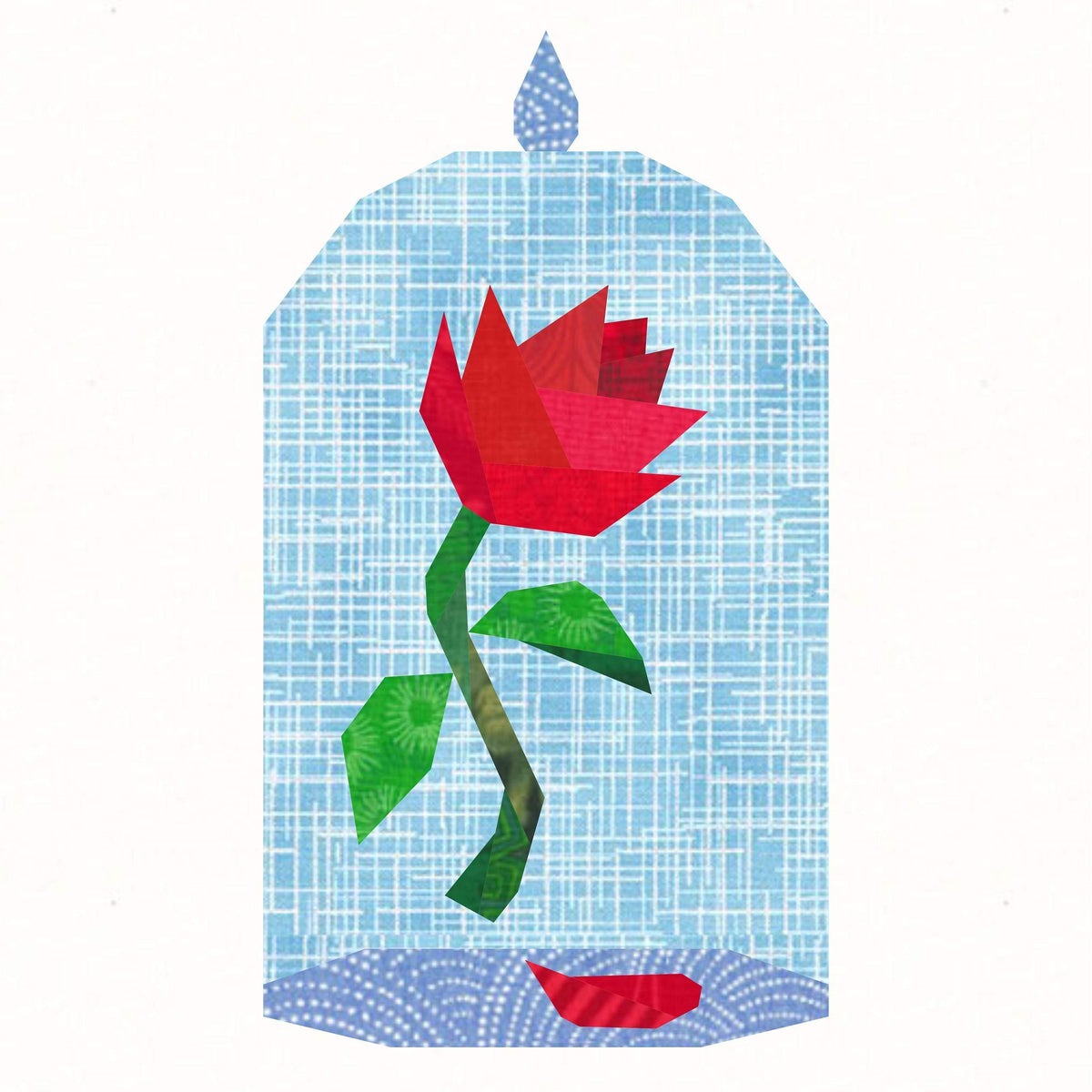 Enchanted Rose, Foundation Paper Piecing Pattern (FPP Pattern), Quilt ...