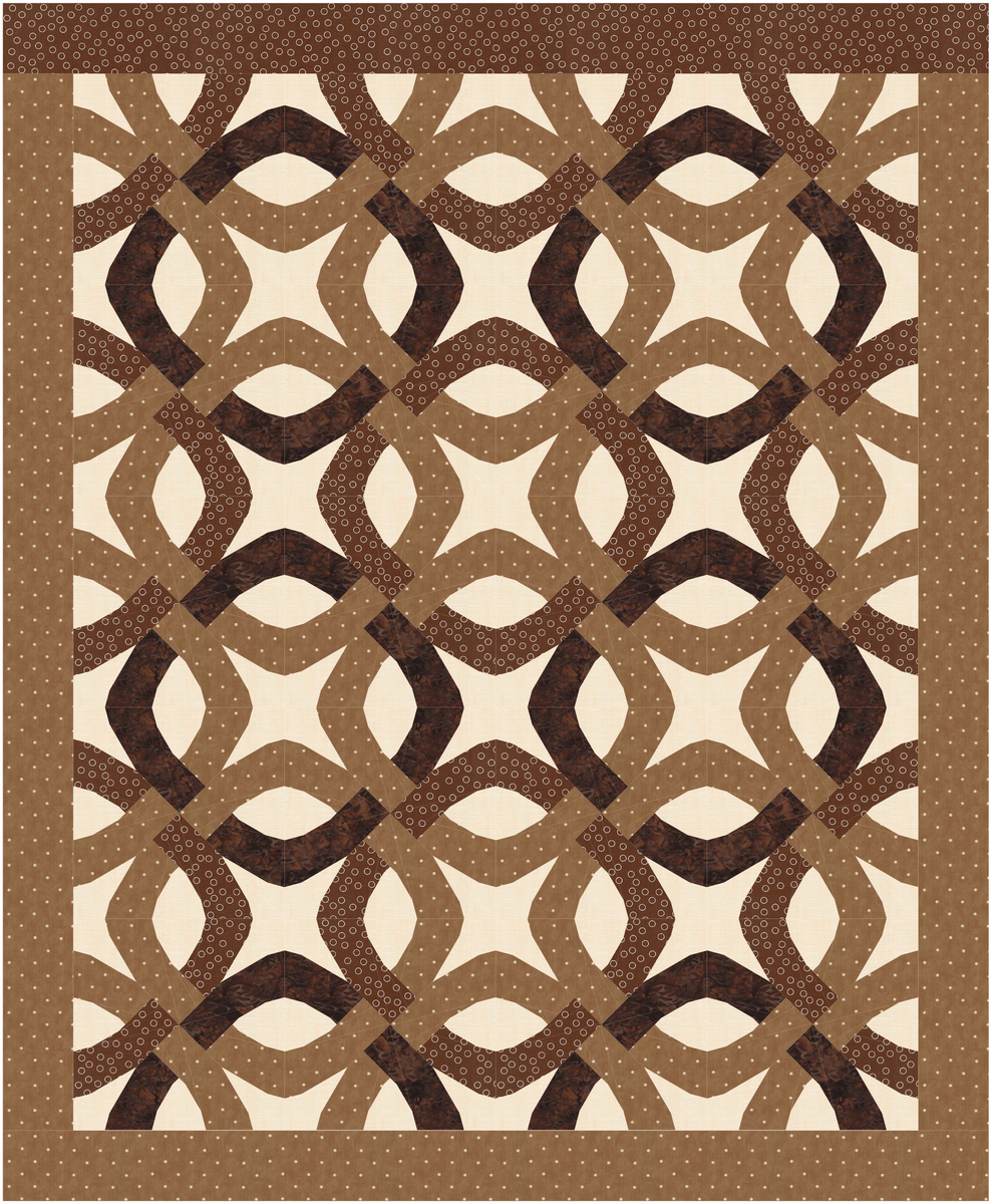 Entwined, Double Wedding Ring Variation, Foundation Paper Piecing ...