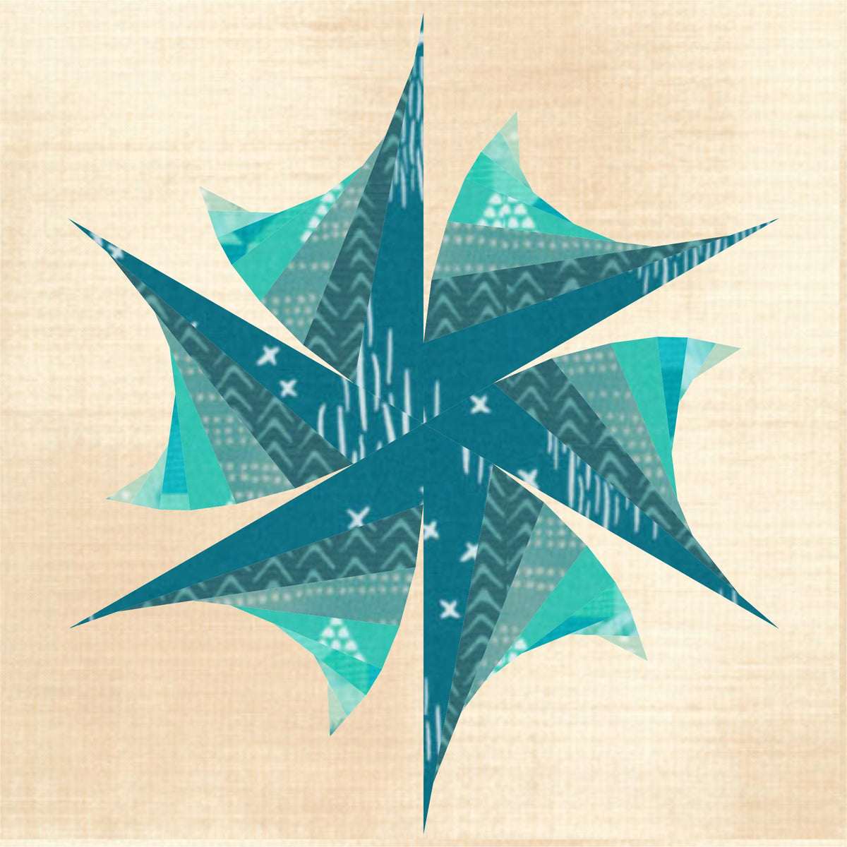 Iris Fold Flower, Foundation Paper Piecing, FPP Pattern, 5 sizes ...