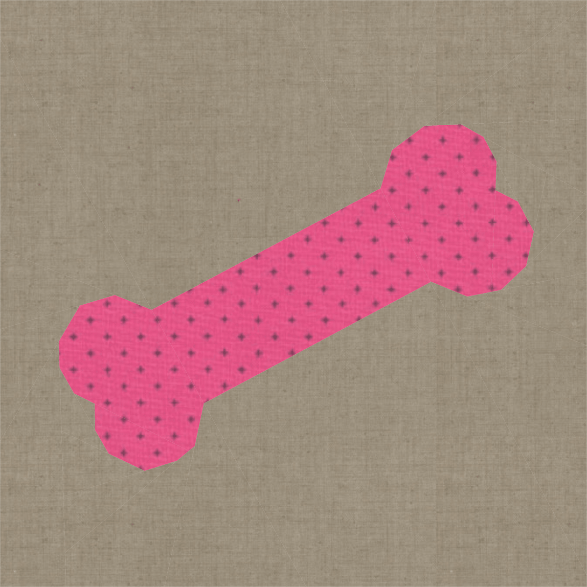 Give a Dog a Bone. Foundation Paper Piecing Pattern (FPP Pattern ...