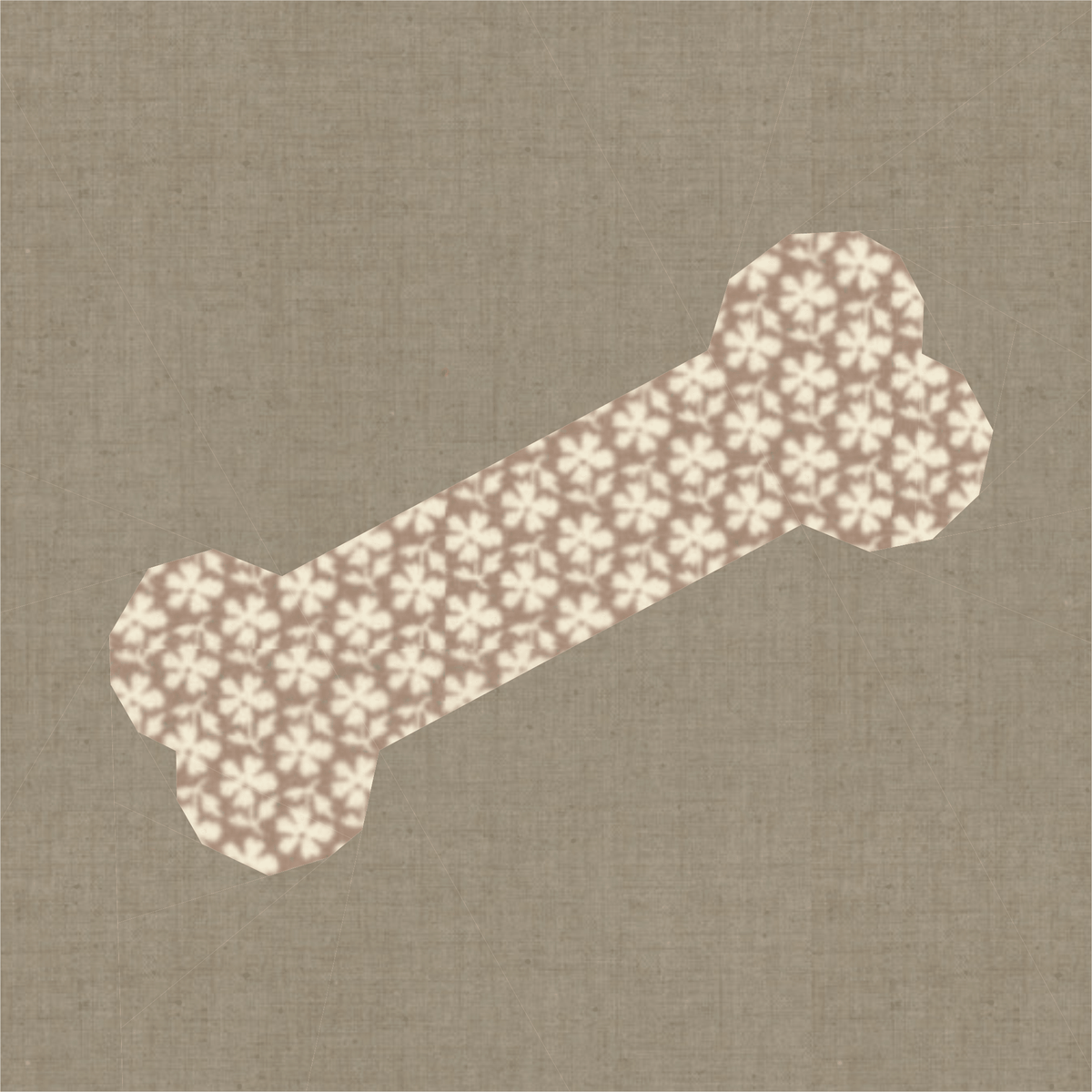 Give a Dog a Bone. Foundation Paper Piecing Pattern (FPP Pattern ...