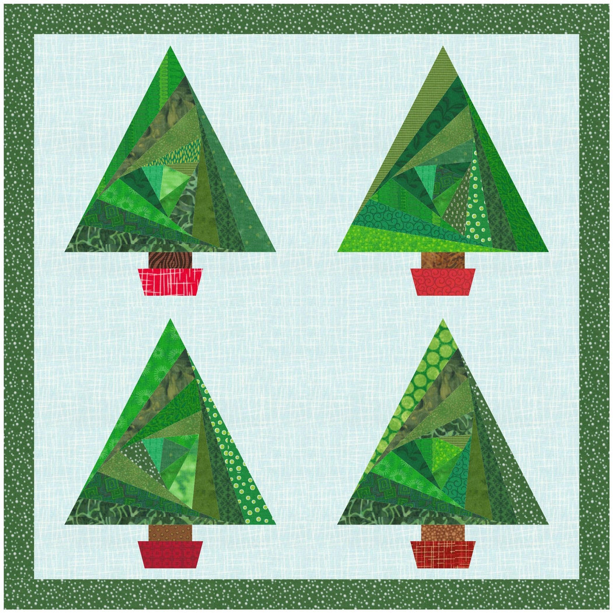 Iris Fold, Christmas Tree, Foundation Paper Piecing Pattern (FPP ...