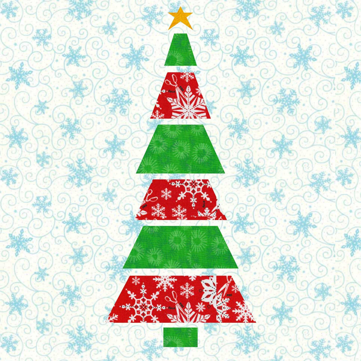 Oh Christmas Tree, Foundation Paper Piecing Pattern (FPP Pattern ...