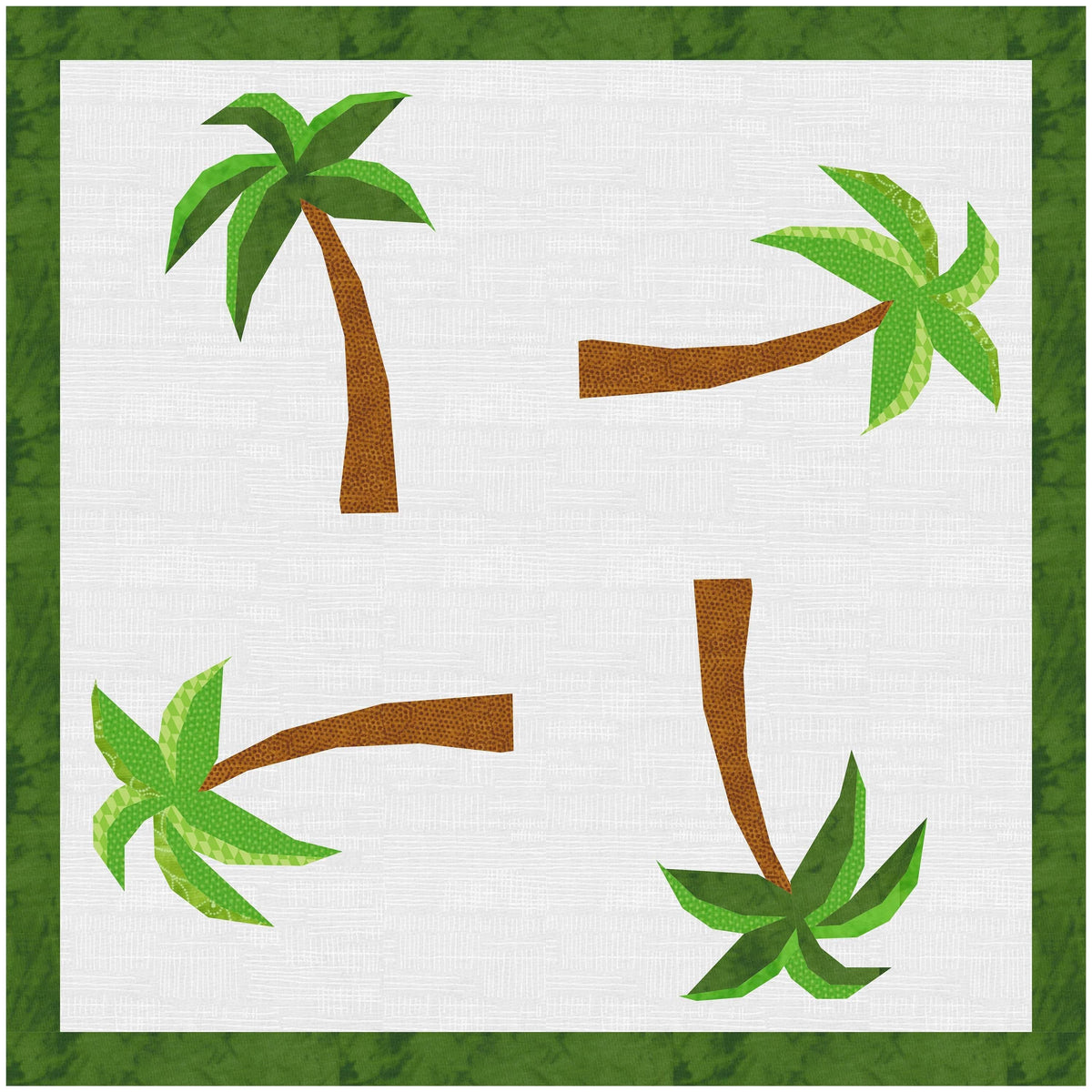 Palm Tree, Foundation Paper Piecing Pattern (FPP Pattern), Quilt Block ...