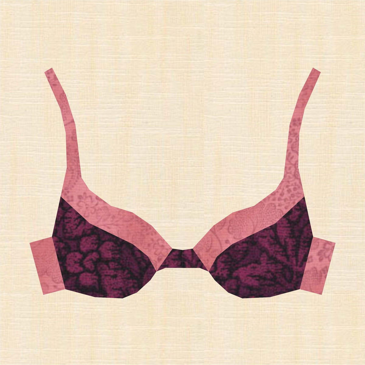 Push Up Bra, Foundation Paper Piecing, FPP Pattern, 3 sizes Instant ...