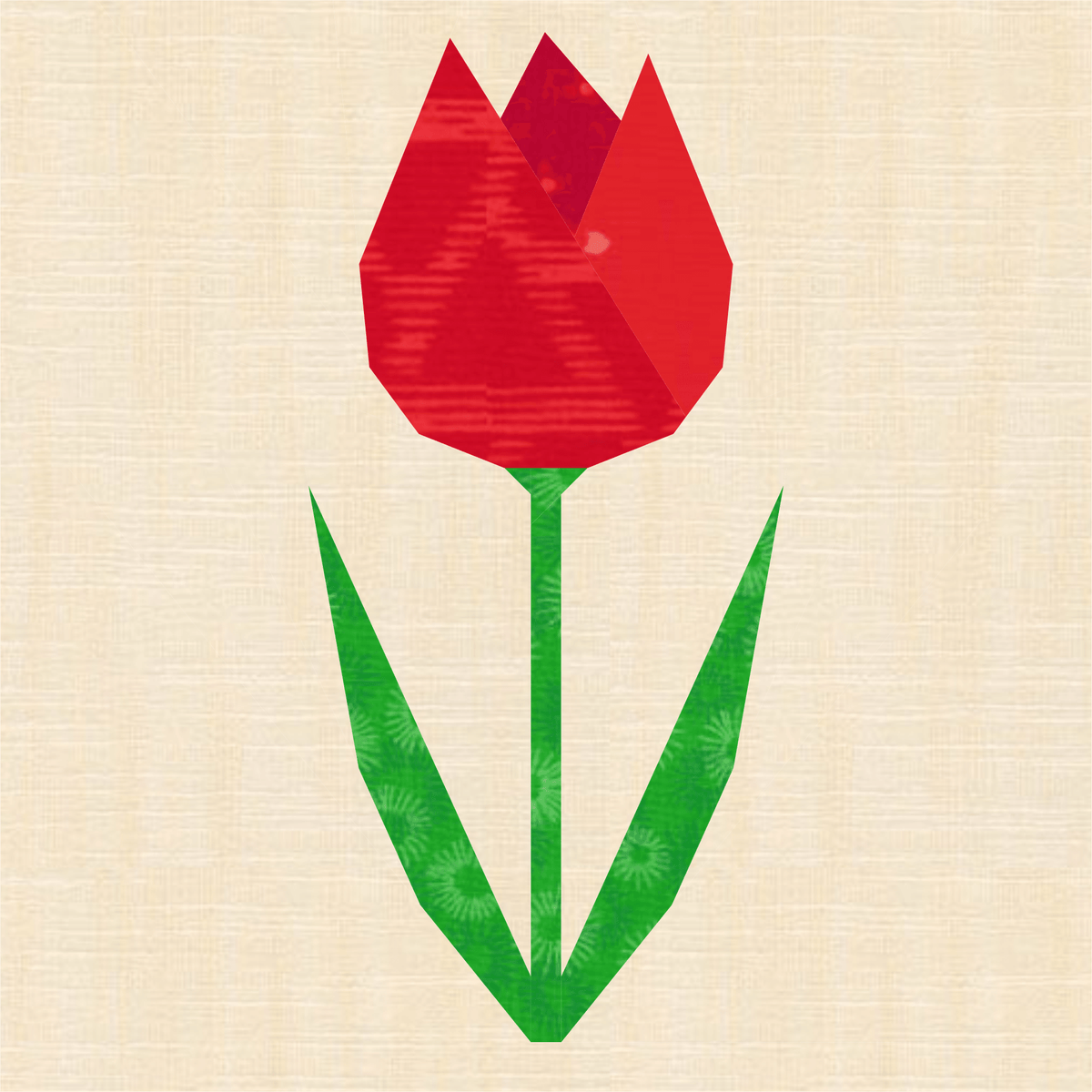 Tiptoe through the Tulips, Flower Foundation Paper Piecing Pattern (FPP ...