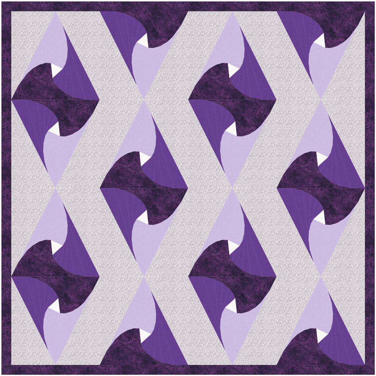 Triangle Lens, Foundation Paper Piecing, FPP Pattern, 3 sizes Instant ...